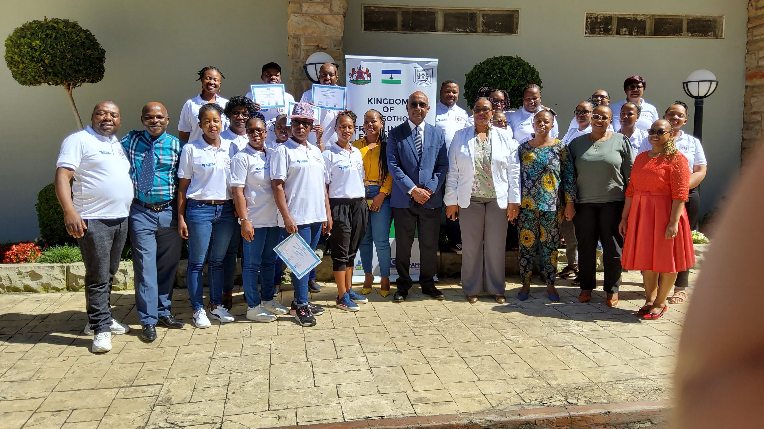 Lesotho Graduates Cohort IV FETP Frontline Healthcare Workers - AFENET